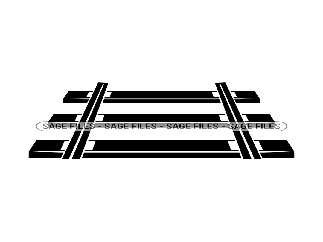 Rail Tracks 3 Svg, Railway Track Svg, Railroad Svg, Train Svg, Rail ...