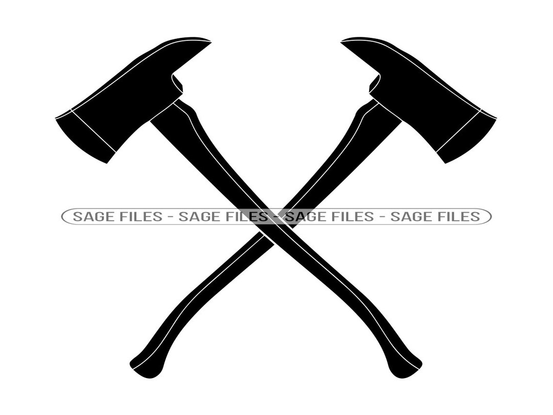 Firefighter Axt Logo SVG, Axt Logo SVG, Axt Clipart, Axt Dateien für ...