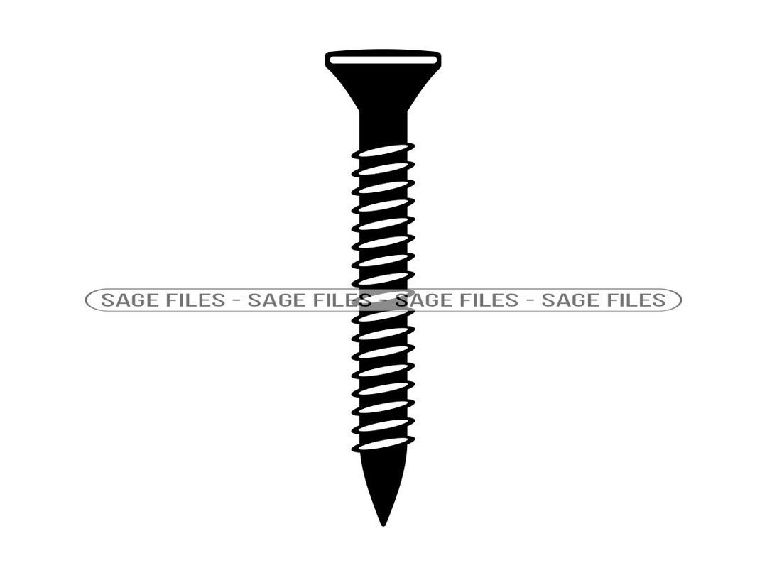 Screw #4 SVG, Handyman Svg, Tools Svg, Repair Svg, Screw Clipart, Screw ...