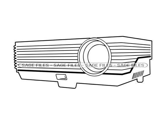 Projector Outline SVG Projector SVG Film Svg Projector - Etsy Canada