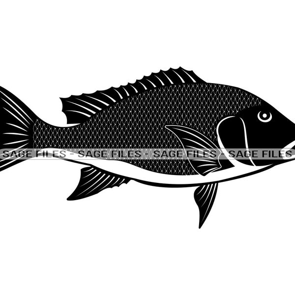 Snapper Silhouette - Etsy