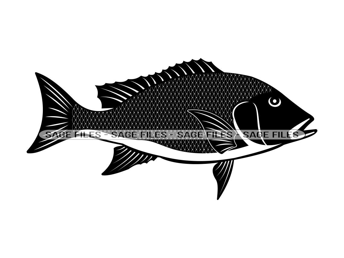 Snapper SVG, Fishing Svg, Fish Svg, Fishing Clipart, Fishing Files for ...