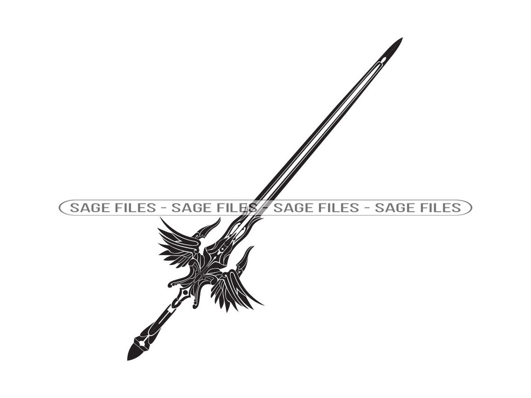 Fantasy Sword SVG, Sword Svg, Sword Clipart, Sword Files for Cricut ...