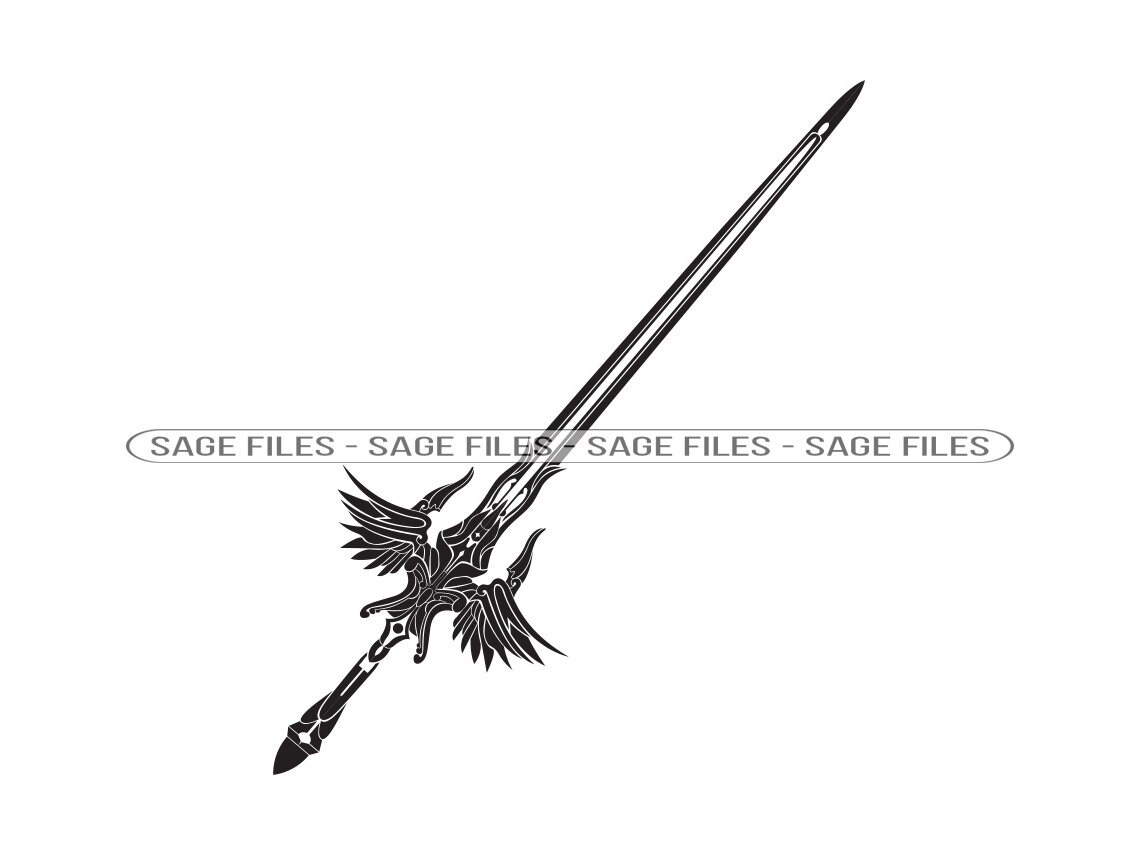 Fantasy Sword SVG Sword Svg Sword Clipart Sword Files for - Etsy