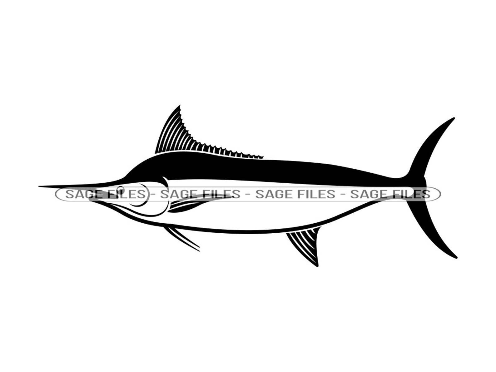 Marlin SVG Fishing Svg Fish Svg Marlin Clipart Marlin - Etsy