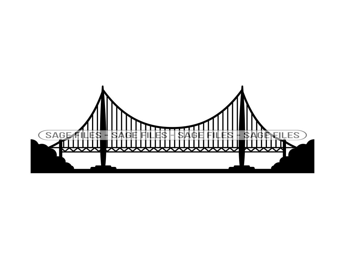 Bridge 3 SVG, Bridge SVG, Bridge Clipart, Bridge Files for Cricut ...