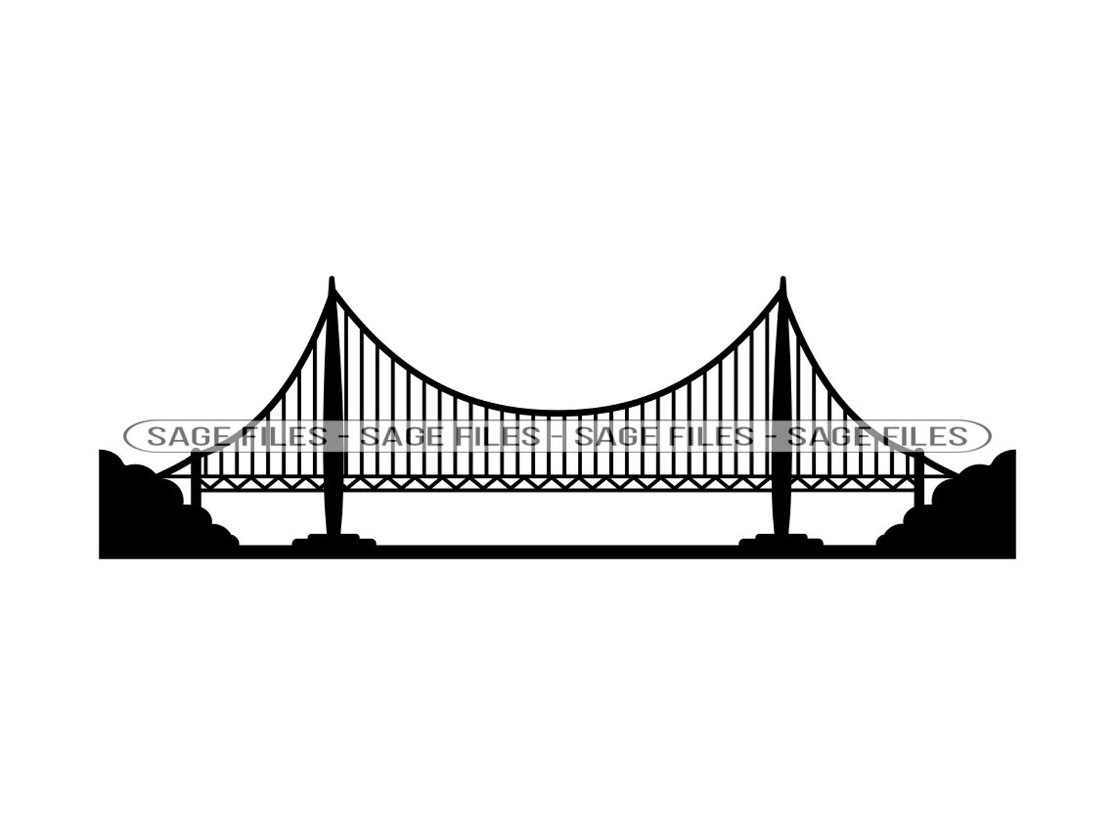 Bridge #3 SVG, Bridge SVG, Bridge Clipart, Bridge Files for Cricut ...