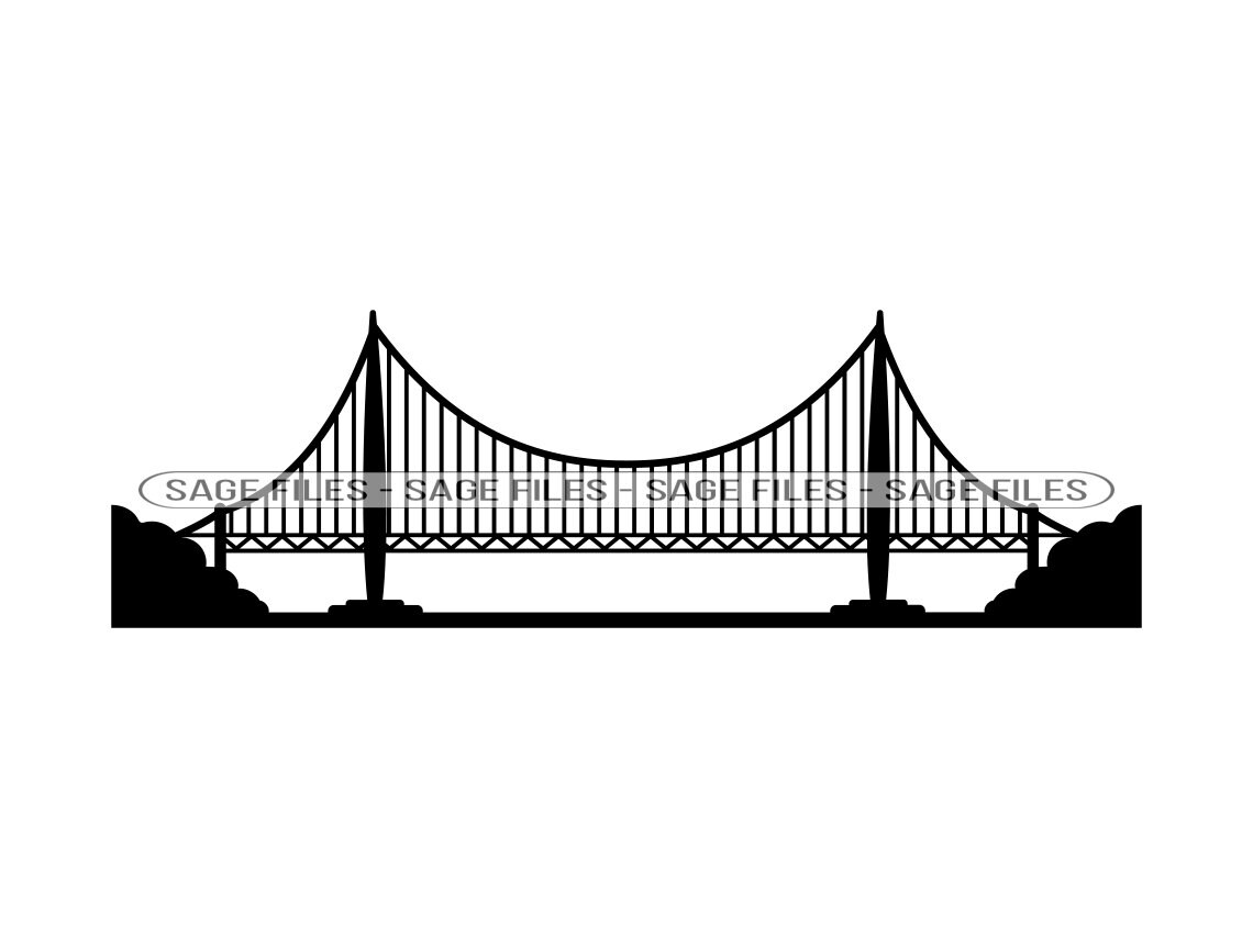 Bridge #3 SVG, Bridge SVG, Bridge Clipart, Bridge Files for Cricut ...