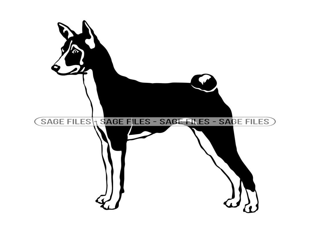 Basenji SVG, Dog Svg, Basenji Clipart, Basenji Files for Cricut ...