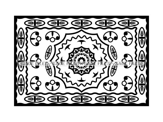 Rug Clip Art Black And White