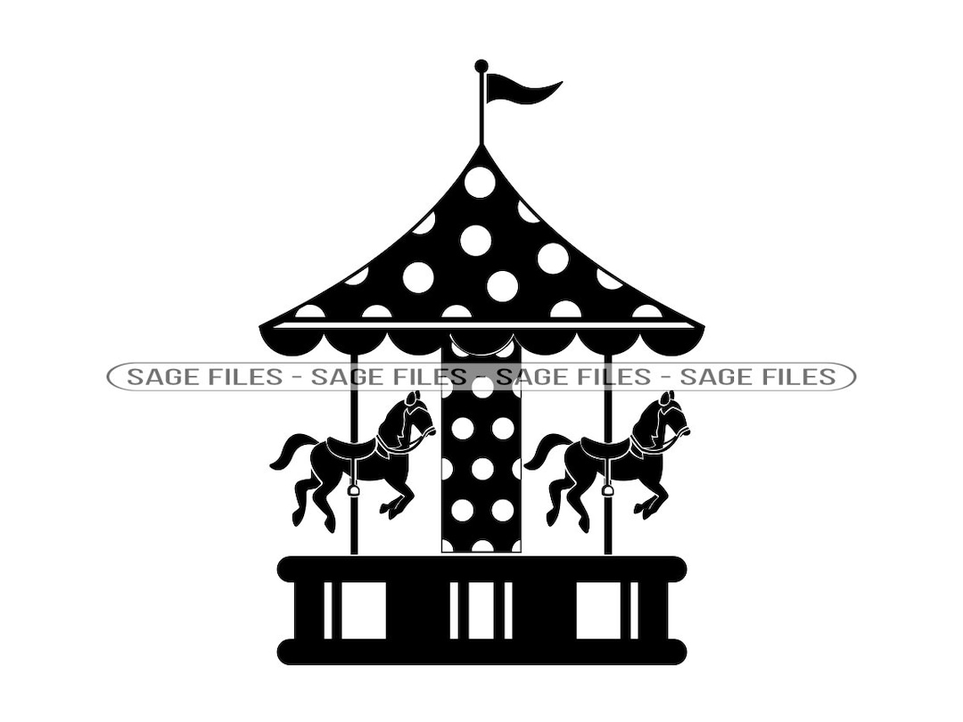 Carousel #2 SVG, Carousel SVG, Fair Svg, Carousel Clipart, Carousel ...