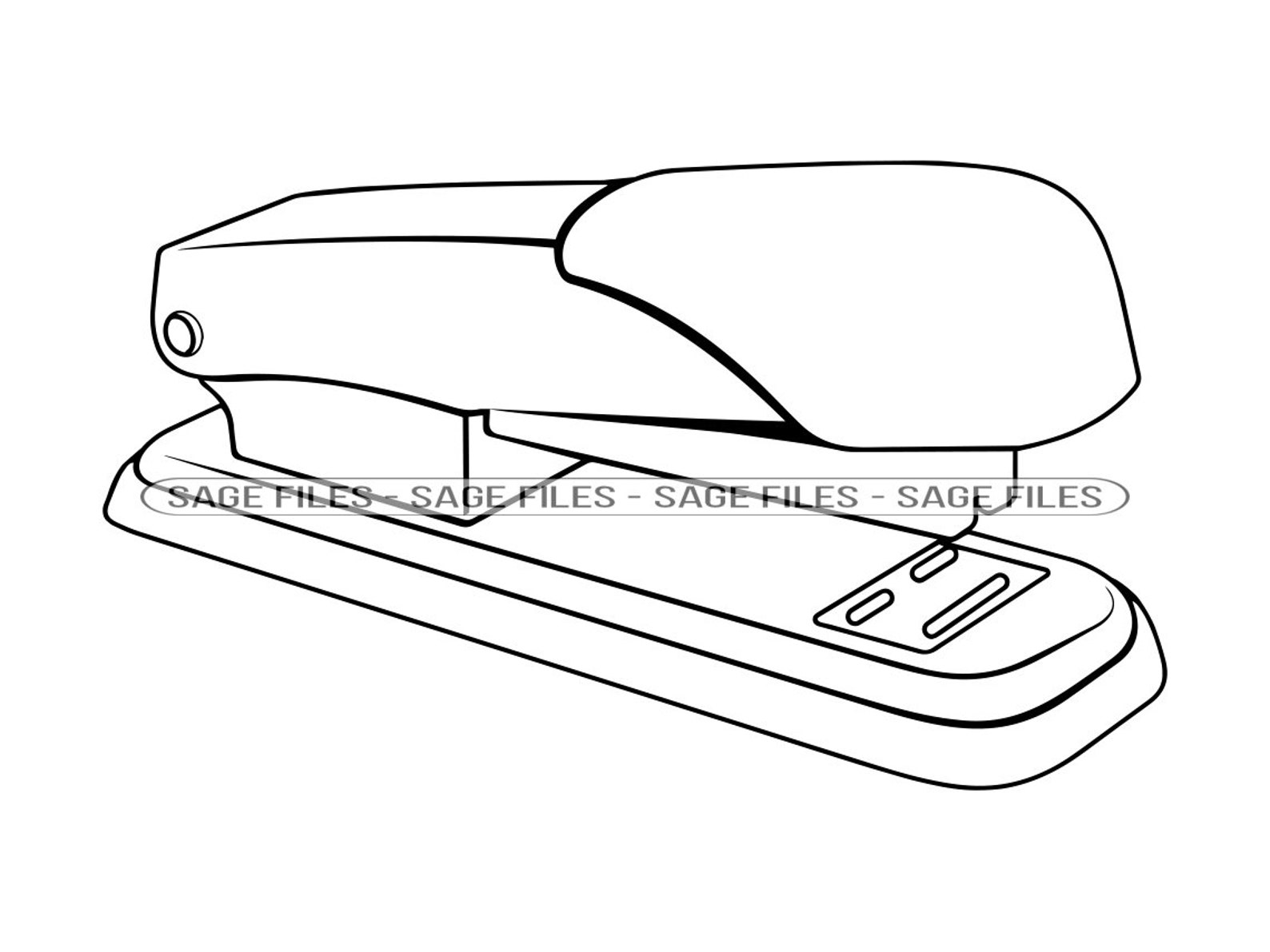 Stapler Outline SVG, School Supplies Svg, Office Svg, Stapler Clipart ...