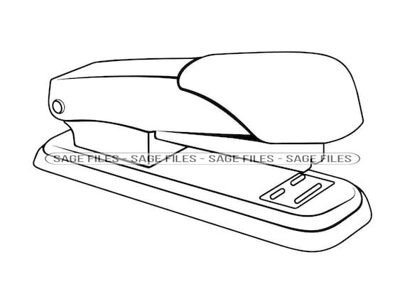 Stapler Outline SVG School Supplies Svg Office Svg Stapler - Etsy