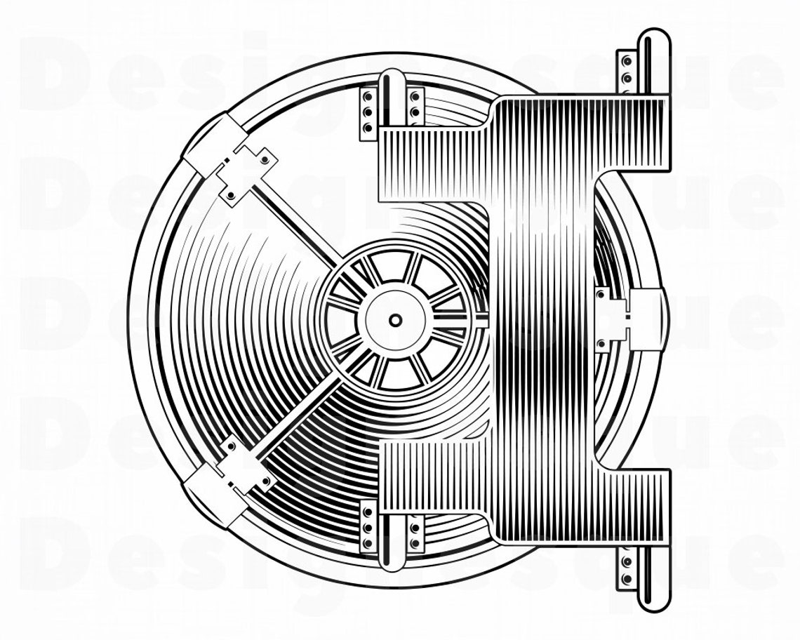 Bank Vault Outline SVG Bank Vault SVG Bank Vault Clipart - Etsy