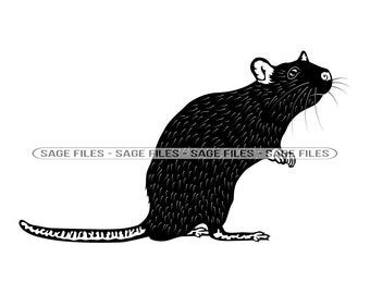Rat SVG, Mouse Svg, Rodent Svg, Rat Clipart, Rat Files for Cricut, Rat ...