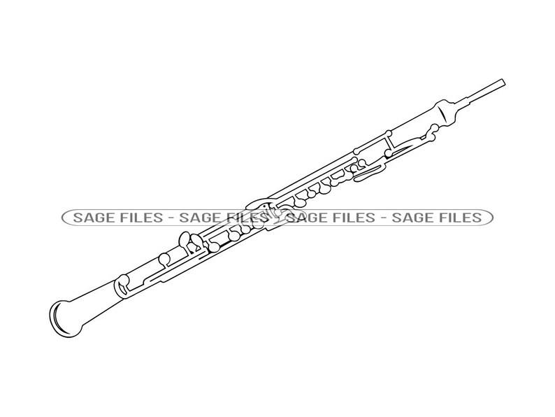 Oboe Outline SVG Oboe SVG Oboe Clipart Oboe Files for - Etsy Australia