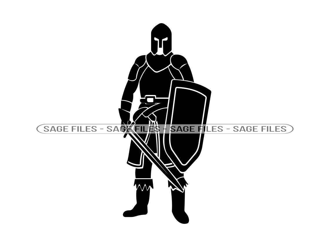 Knight 6 SVG Knight SVG Warrior Svg Knight Clipart Knight - Etsy