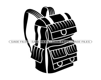 Backpack 7 SVG, Bookbag SVG, School, Knapsack, Backpack Clipart ...