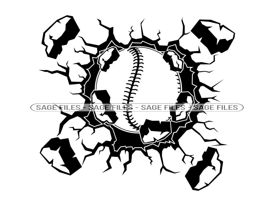 Smashing Baseball Logo SVG, Baseball SVG, Softball SVG, Baseball ...