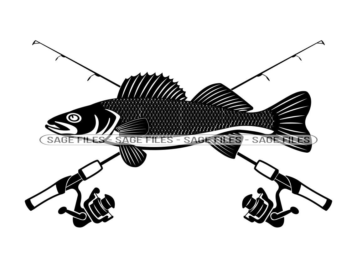 Walleye Fishing SVG Fishing Logo Svg Fish Svg Fishing - Etsy Hong Kong