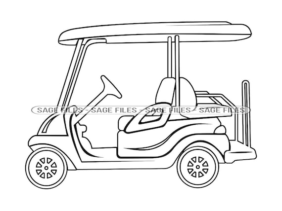 Easy Golf Cart Sketch