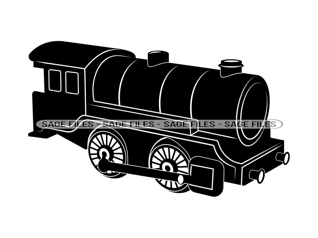 Steam Engine #2 SVG, Train Svg, Steam Train Svg, Locomotive Svg, Train ...