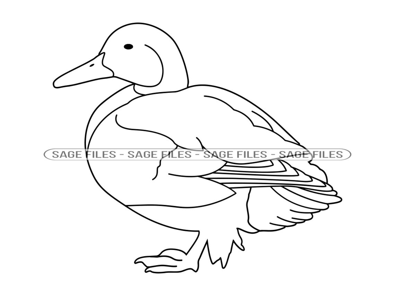Enten Umriss SVG Enten SVG Ente Clipart Ente Dateien für - Etsy.de