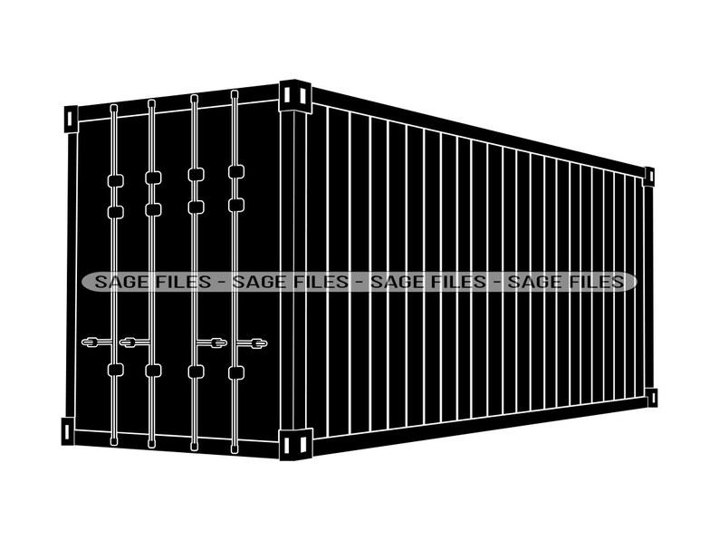 Shipping Container SVG Shipping Container Clipart Shipping - Etsy