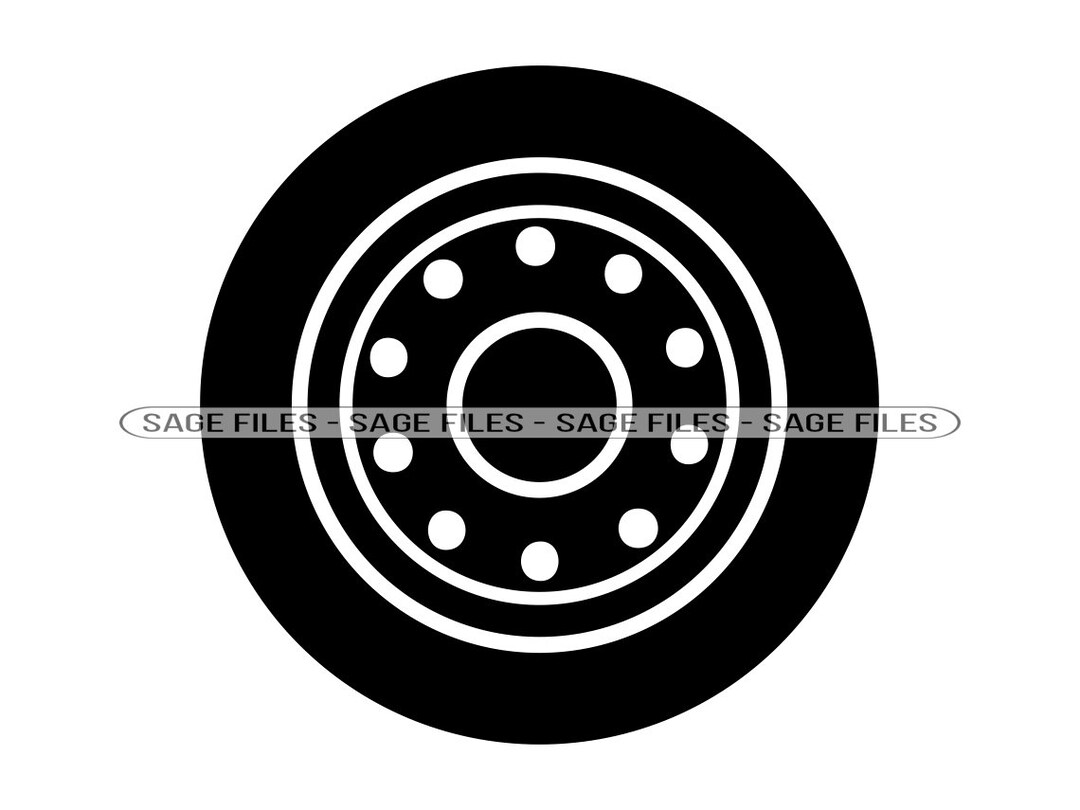 Wheel #7 SVG, Wheel Svg, Car Tire Svg, Wheel Clipart, Wheel Files for ...