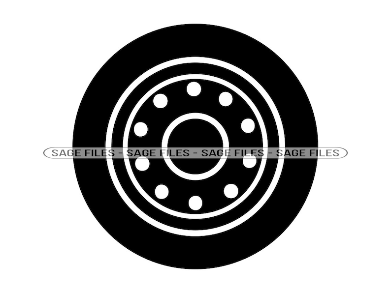 Wheel 7 SVG Wheel Svg Car Tire Svg Wheel Clipart Wheel - Etsy