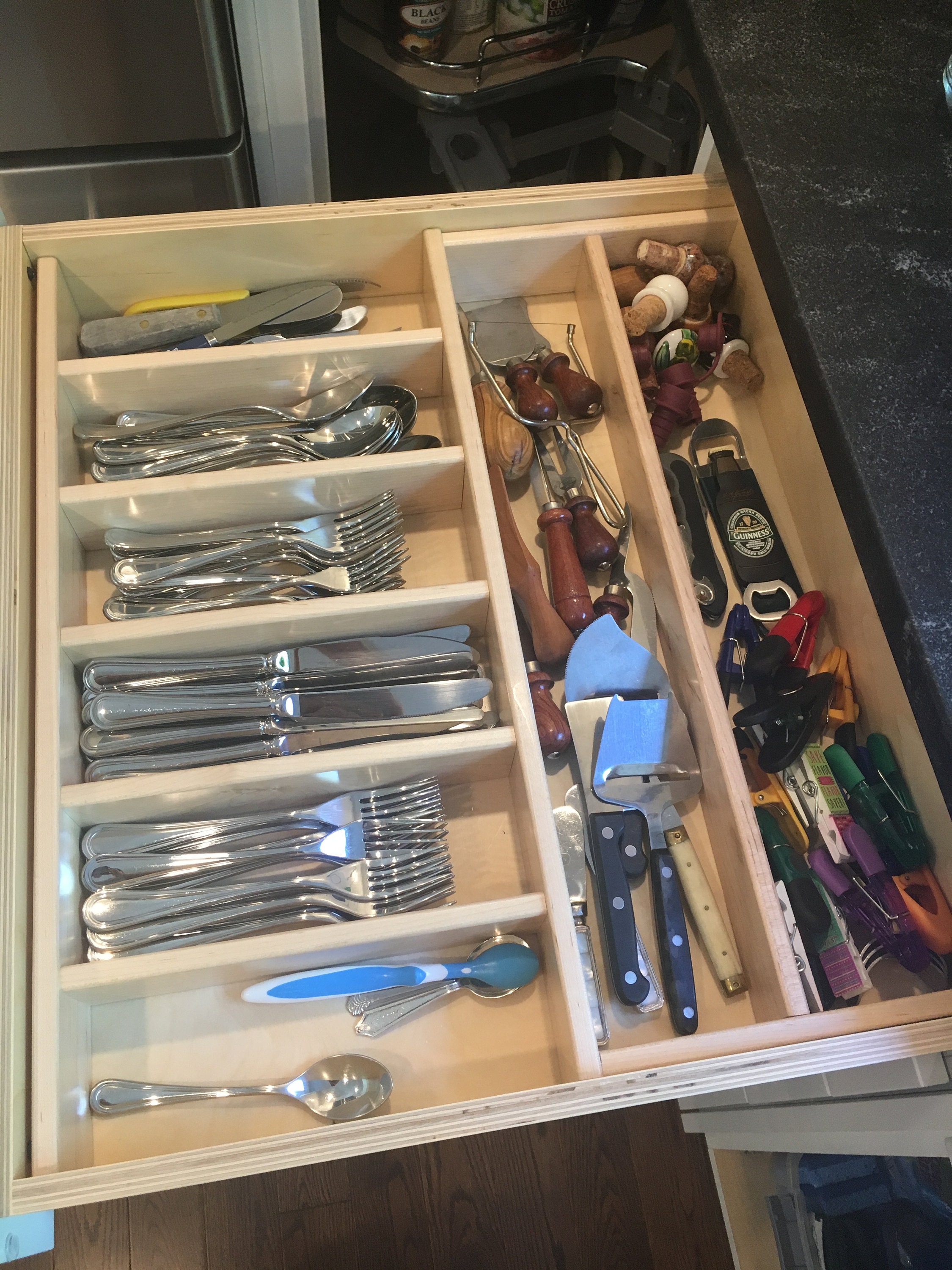 Custom Cutlery Divider (15-1/2" up to 21" Length) - UC2-8X - Etsy