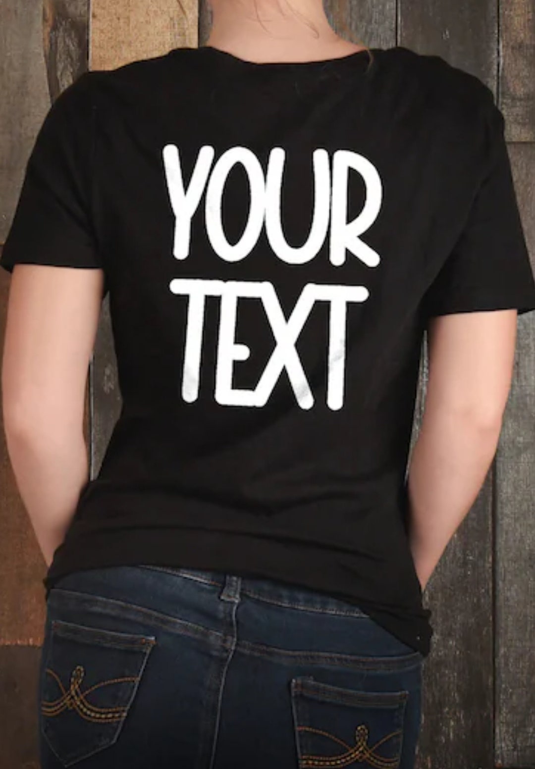 Back Print for Our Custom Tshirts Only - Etsy