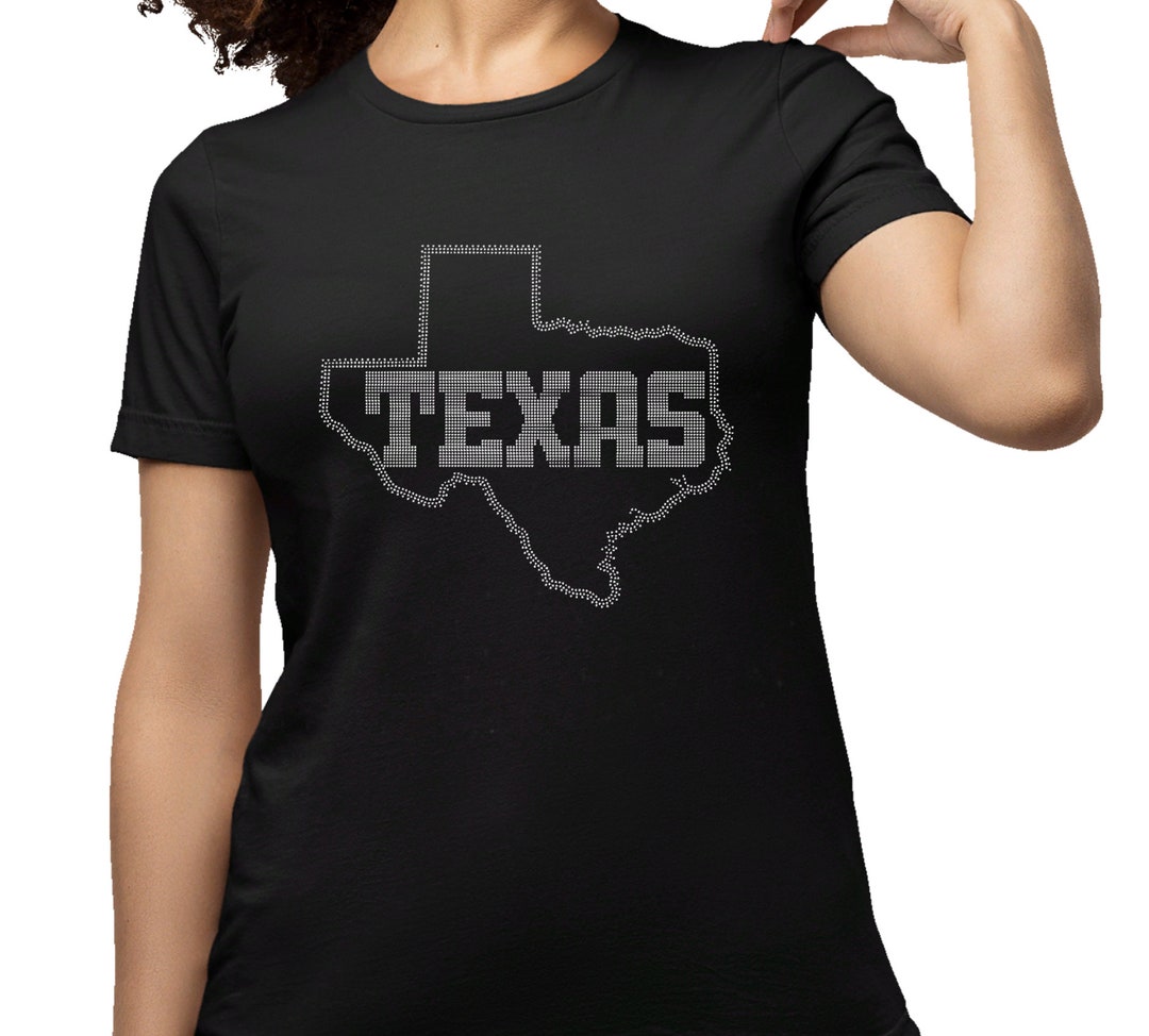 Texas State Rhinestone Shirt, Texas Fair Shirt, Texas Shirt, Texan Tee ...