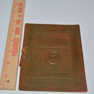 1915 Leather Bound Mercer University Commencement Book - Etsy