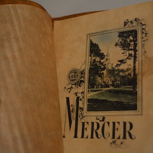 1915 Leather Bound Mercer University Commencement Book - Etsy