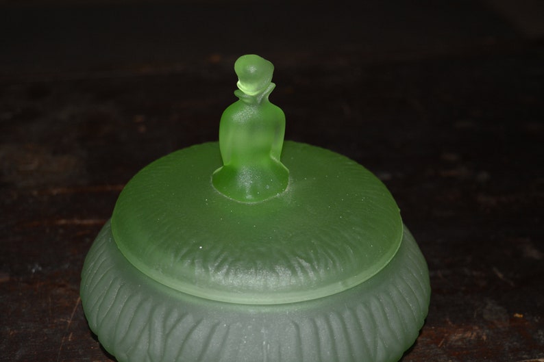 1930's L.E. Smith Frosted Depression Glass Vanity Dish - Etsy