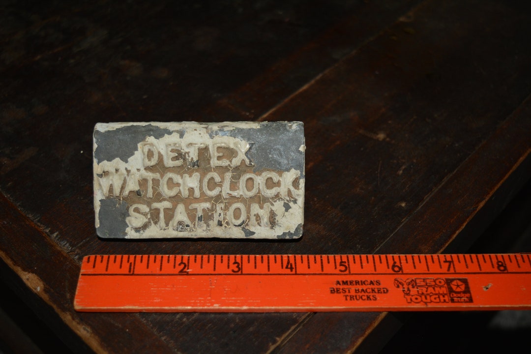 Antique Detex Watchclock Station Cast Iron Key Box - Etsy