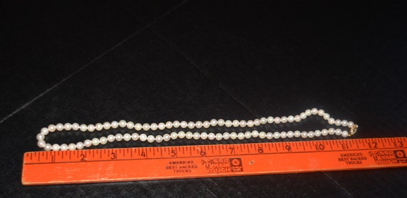 Vintage Japanese Cultured Saltwater Pearls With 14kt Gem