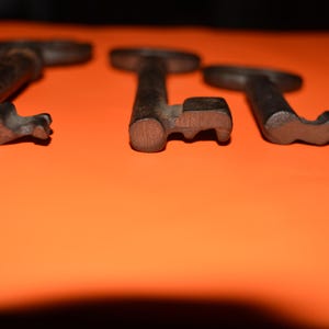 Antique, Hand Forged, Iron Keys - Etsy