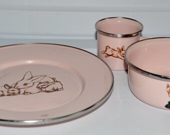 Golden Rabbit Enamelware - Etsy