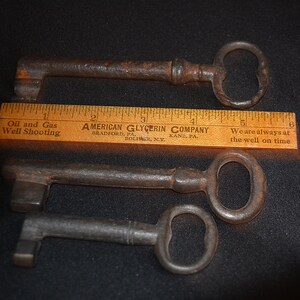 Antique, Hand Forged, Iron Keys - Etsy