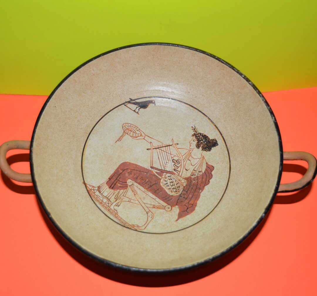 Appollo of Delphi Pottery Greek Pottery Wine Cup Souvenir of Greece - Etsy