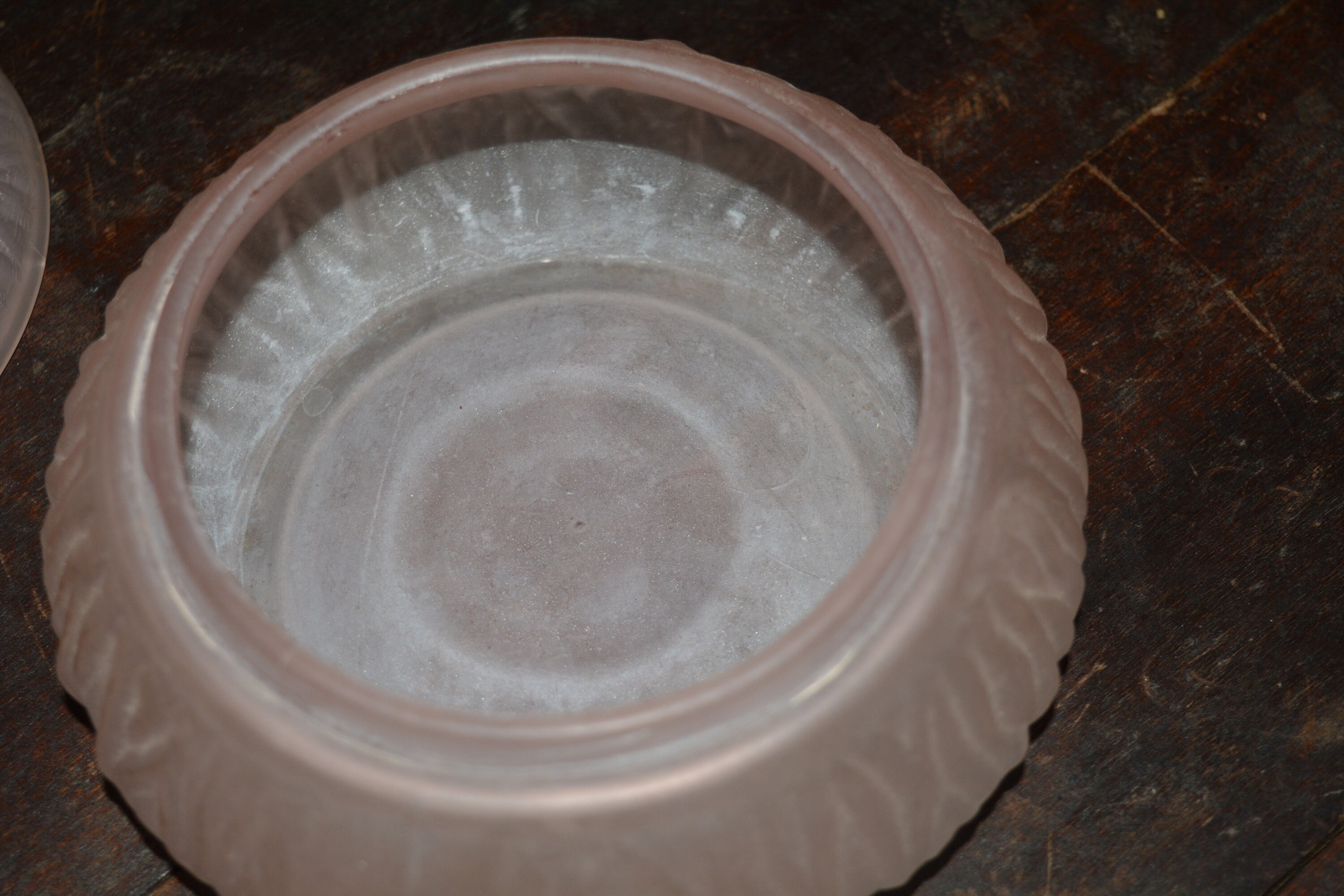 1930's L.E. Smith Frosted Depression Glass Vanity Dish - Etsy