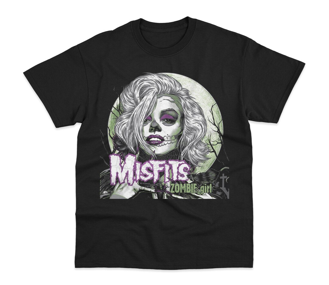 Misfits Zombie Girl T-shirt, Misfits Shirt, Misfits T Shirt, 70s Punk ...