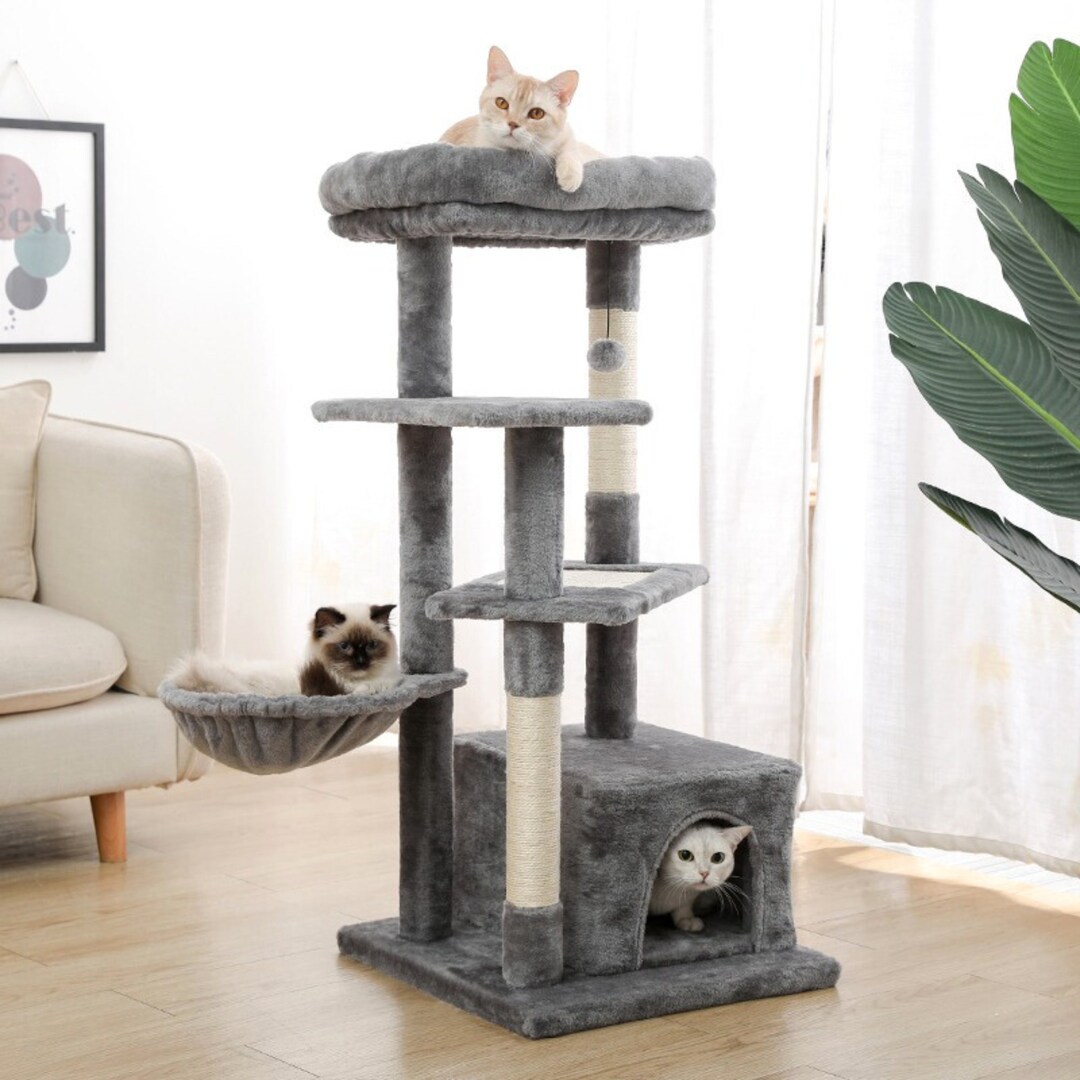 Cat Hammock Cat Tree Tower Cat Scraper With Hammock Cat - Etsy