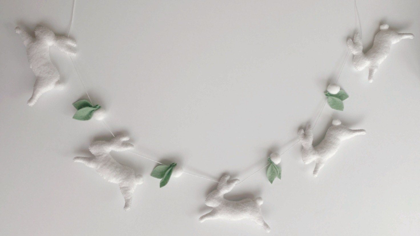 Bunny Garland,rabbit Garland, Felt Garland, Woodland Baby Garland ...