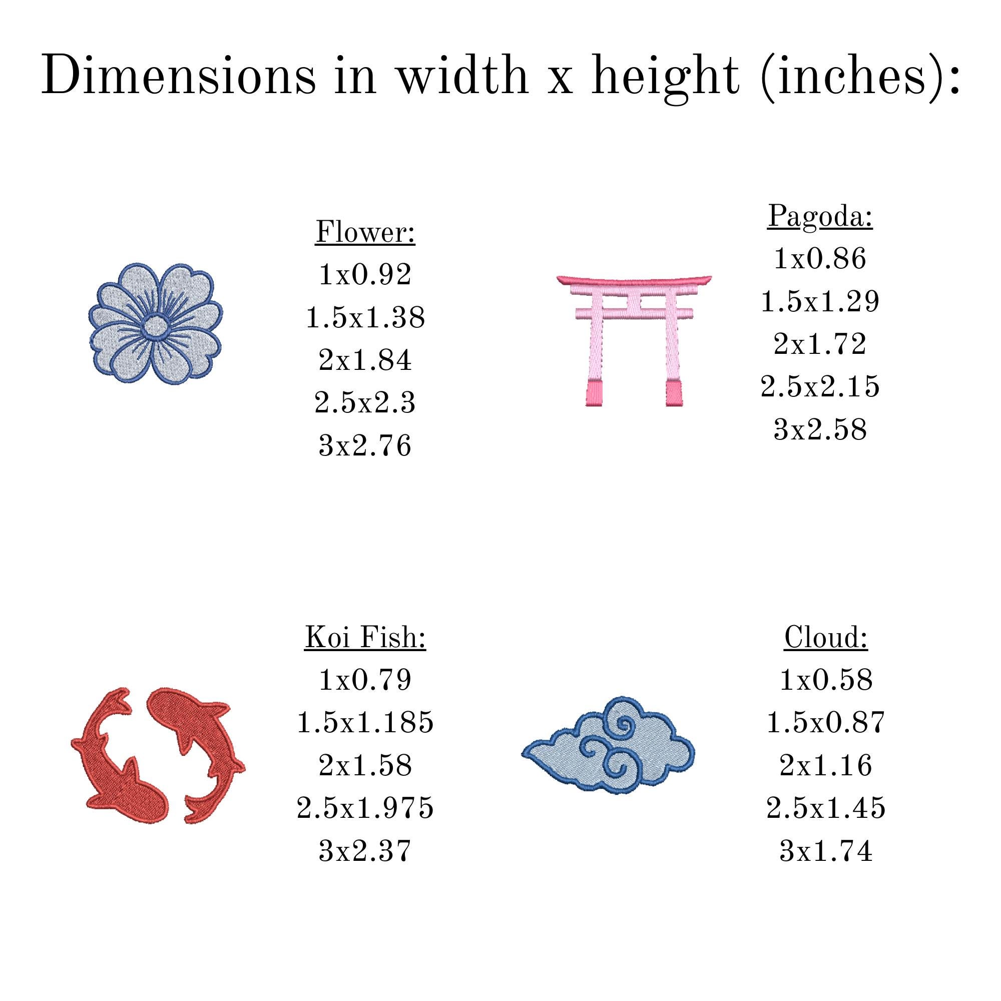 Set of 10 Chinoiserie Mini Embroidery Designs, Chic Grand Millennial ...