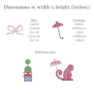 Set of 10 Chinoiserie Mini Embroidery Designs, Chic Grand Millennial ...