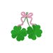 Clover With Bow Embroidery Design, Lucky Clover St. Patrick's Day ...