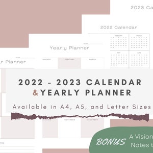 Printable 2022 & 2023 Calendars and Yearly Planners | Digital Calendars ...
